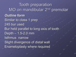 tooth prep for SAF | PPT