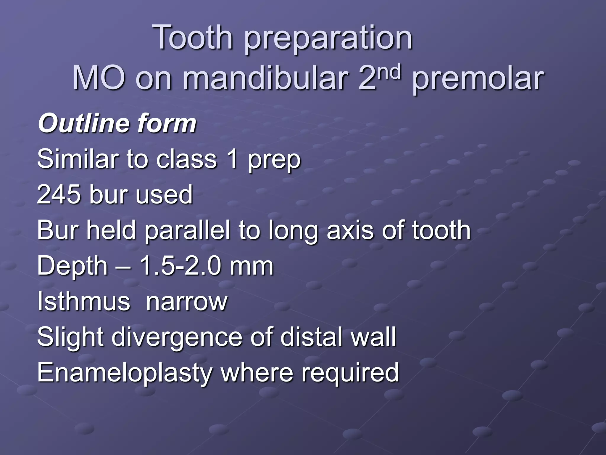 CLASS II tooth prep for SAF.ppt