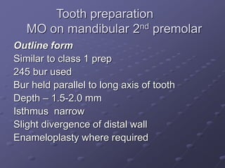CLASS II tooth prep for SAF.ppt