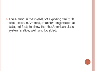 Class in america | PPTX