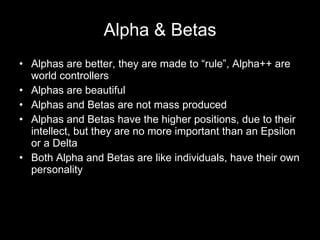 Class in Brave New World | PPT