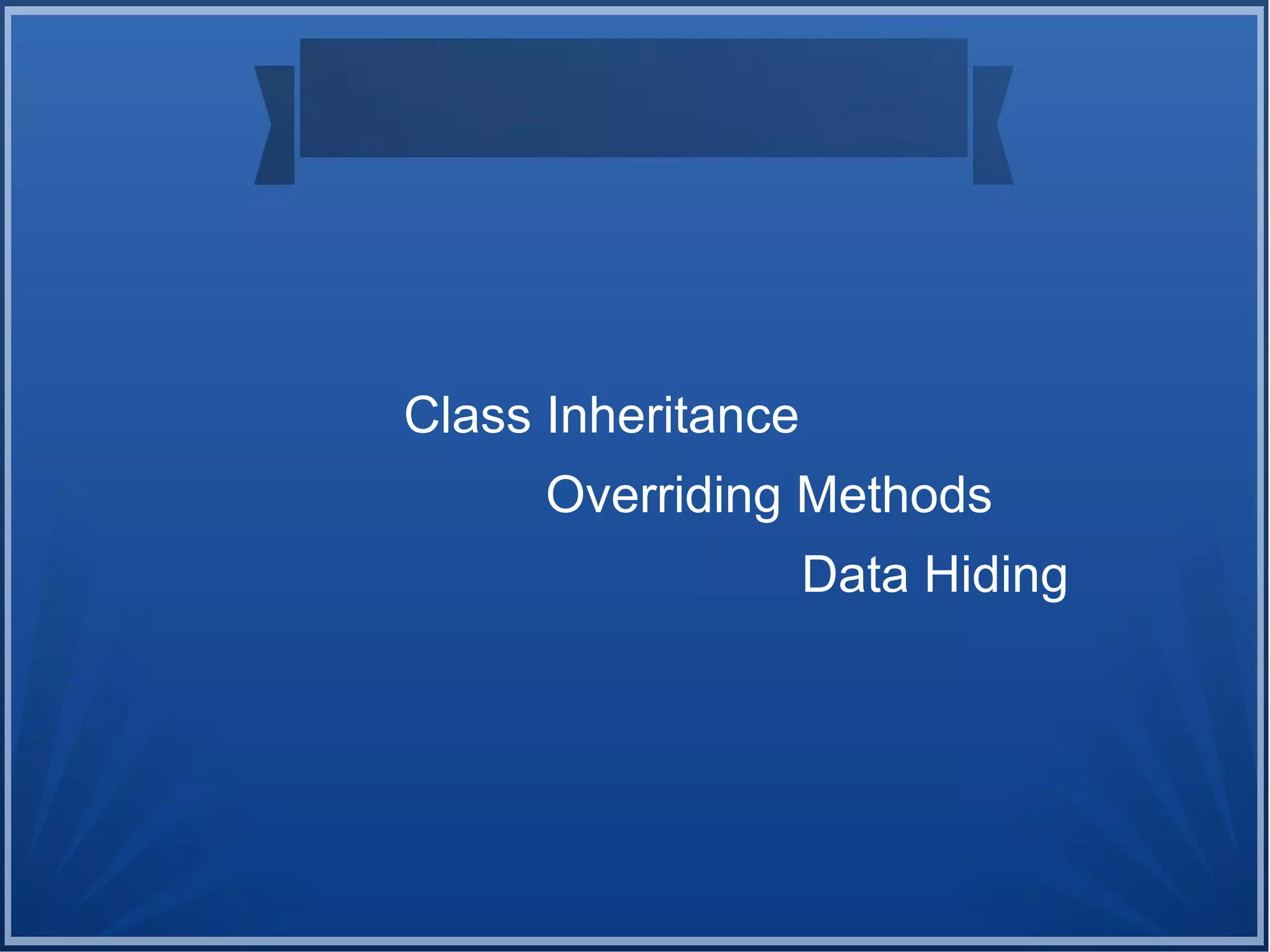 Class inheritance 13 session - SHAN | PPT | Programming Languages ... Class inheritance 13 session - SHAN | PPT | Programming Languages ...