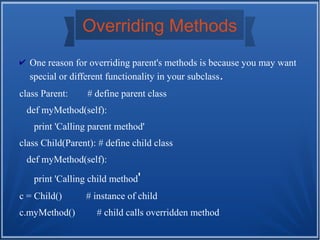 Class inheritance 13 session - SHAN | PPT | Programming Languages | Computing