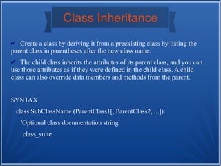 Class inheritance | PPT