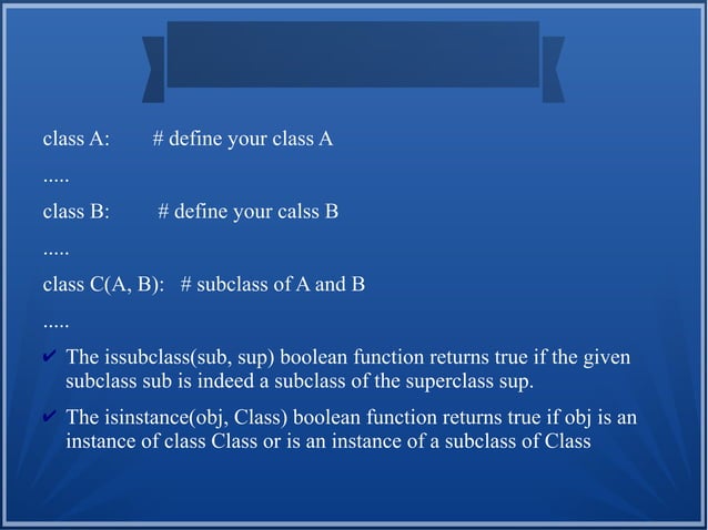 Class inheritance | PPT
