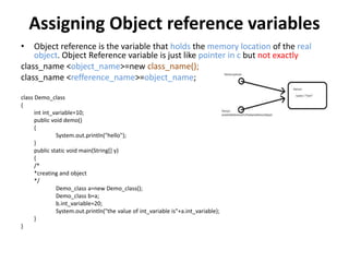 Class introduction in java | PPT