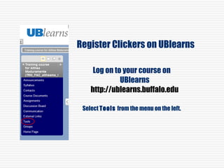 UBclicks Student Introduction | PPT