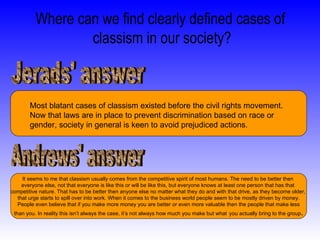 Classism | PPT