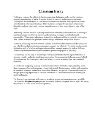 Classism Essay.pdf
