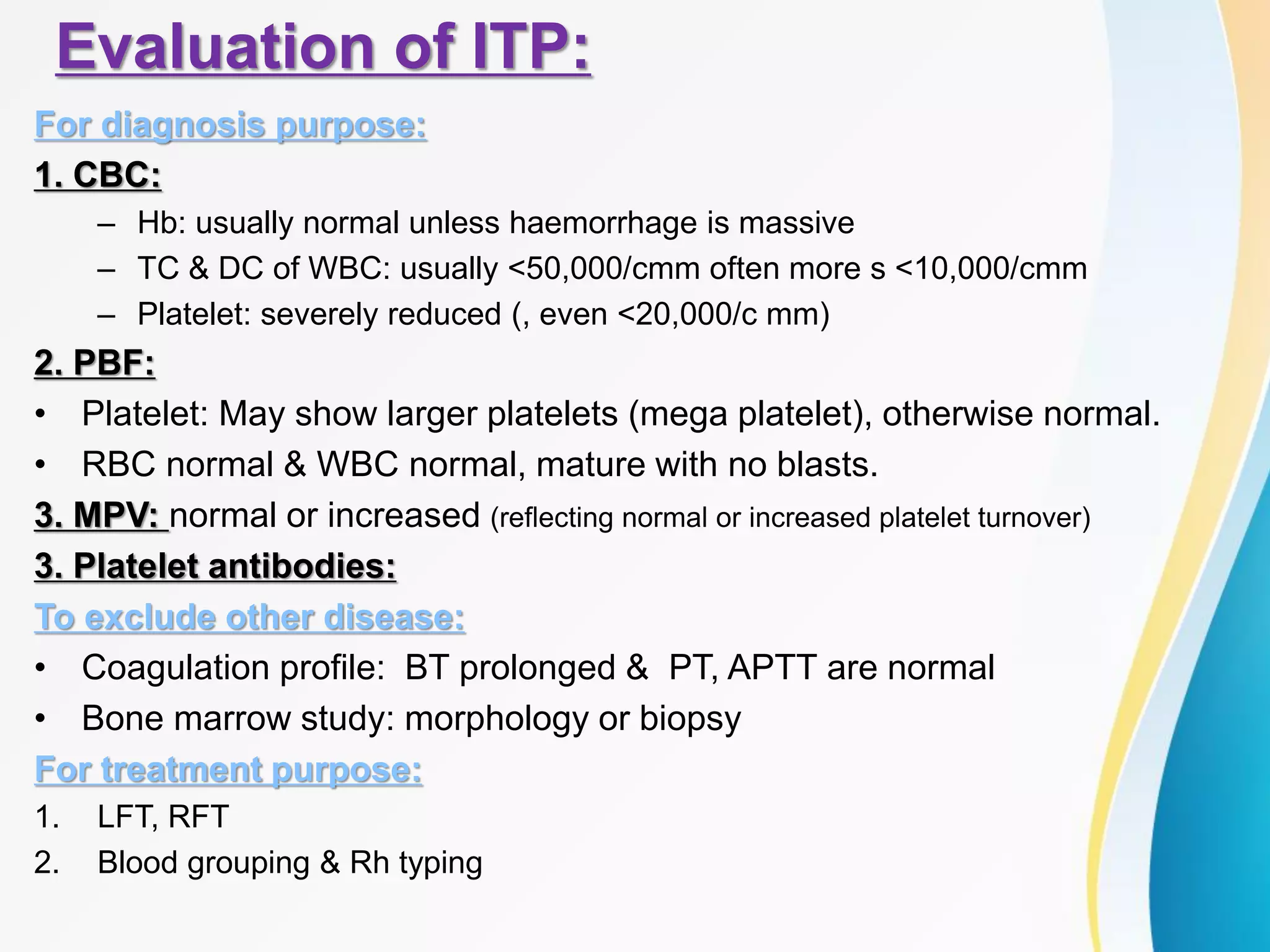 Immune Thrombocytopenic Purpura | PDF