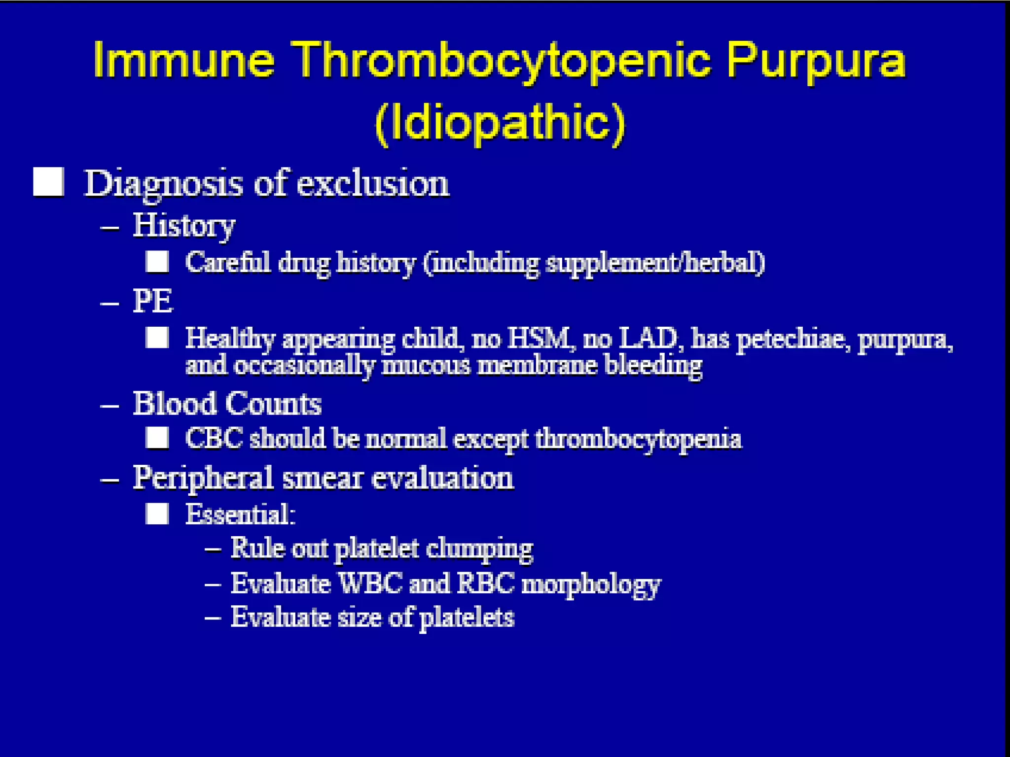 Immune Thrombocytopenic Purpura | PDF