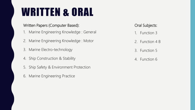 MEO Class 4 Examination | PPTX