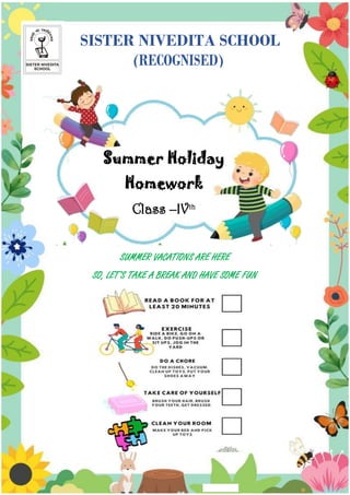 Class IVth - Summer Holiday Homework 2024 -2025.pdf
