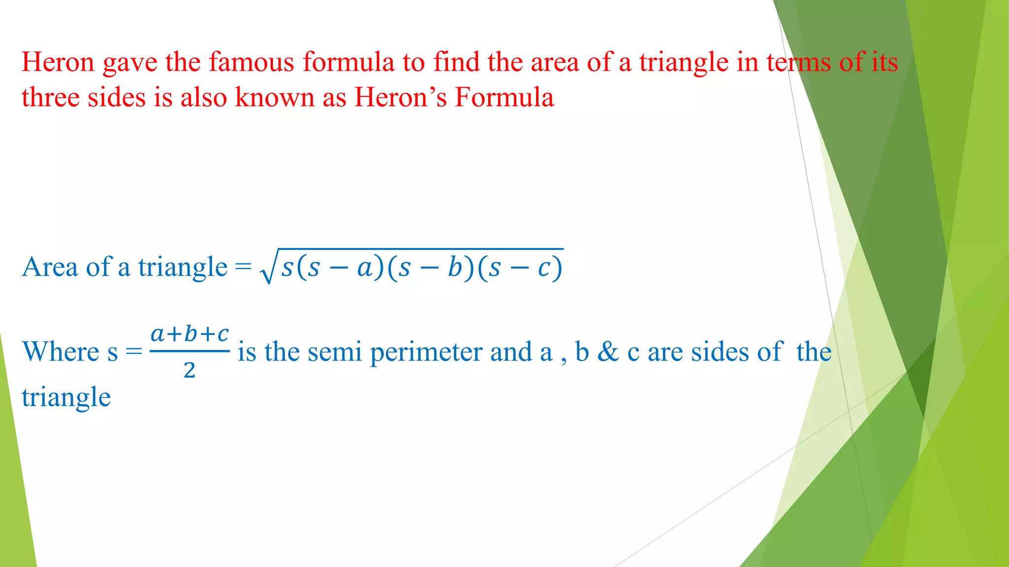 Class IX ch 12 Herons formula module 1 ppt .pdf