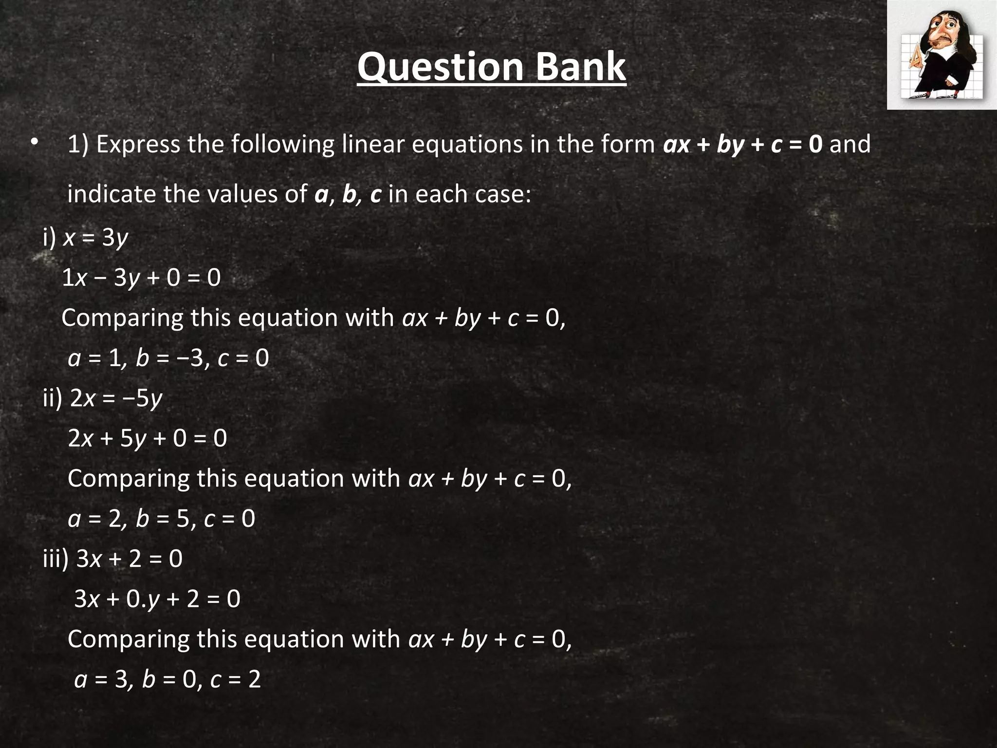 CLASS 9 LINEAR EQUATIONS IN TWO VARIABLES PPT | PPT