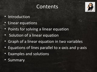 CLASS 9 LINEAR EQUATIONS IN TWO VARIABLES PPT | PPT