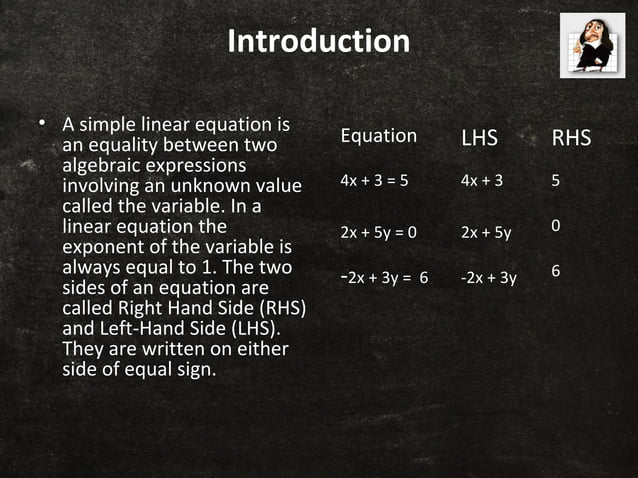 CLASS 9 LINEAR EQUATIONS IN TWO VARIABLES PPT | PPT