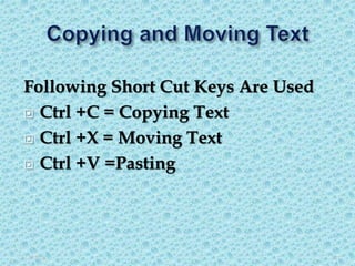 Class ix ms word part 1 | PPTX