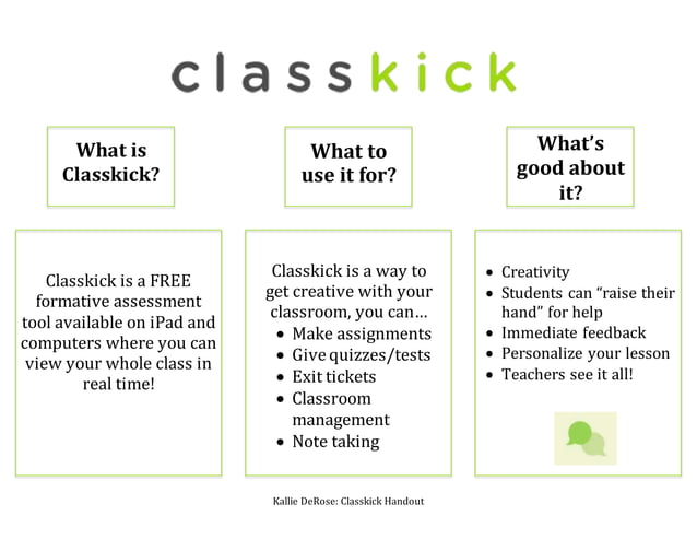Classkick handout | DOCX