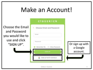 Classkick power point tutorial | PPTX