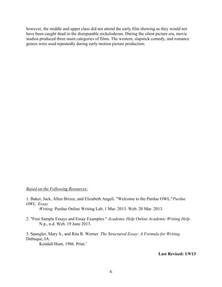 Class lecture ii types of essays | PDF