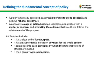 Fundamental concept of environmental policy | PPTX