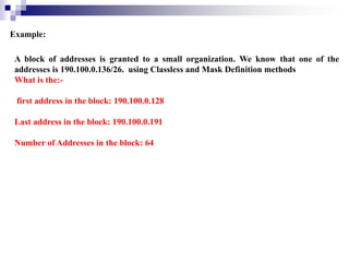 Classless-Addressing.pdf.. network lecture | PPT