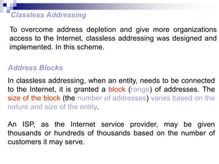 Classless-Addressing.pdf.. network lecture | PPT