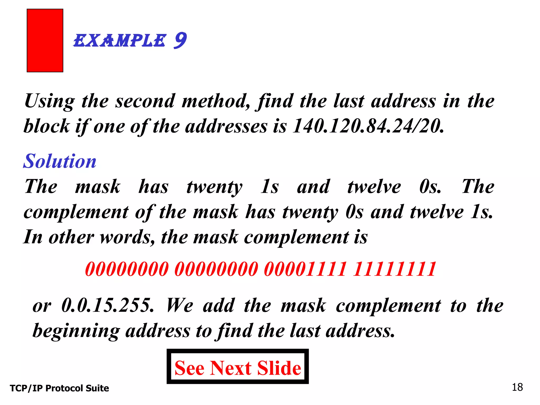 Classless addressing | PPT