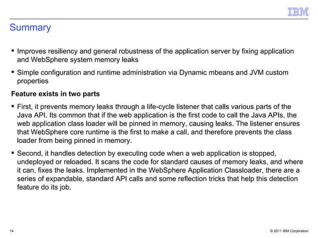 Classloader Leak Detection In Websphere Application Server Ppt