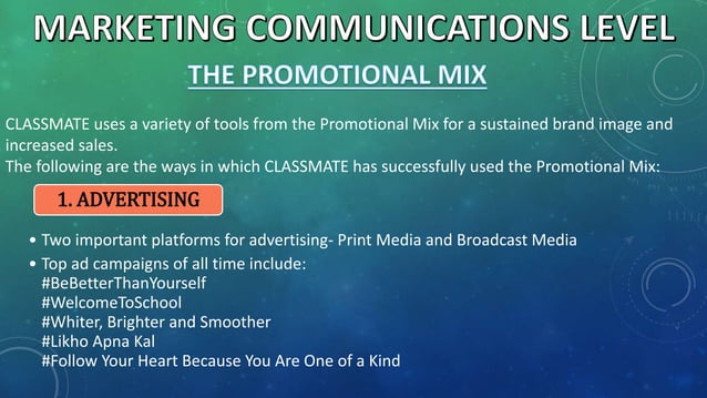 IMC PLAN of CLASSMATE by Devanshi Mehta | PPTX | Marketing and ...