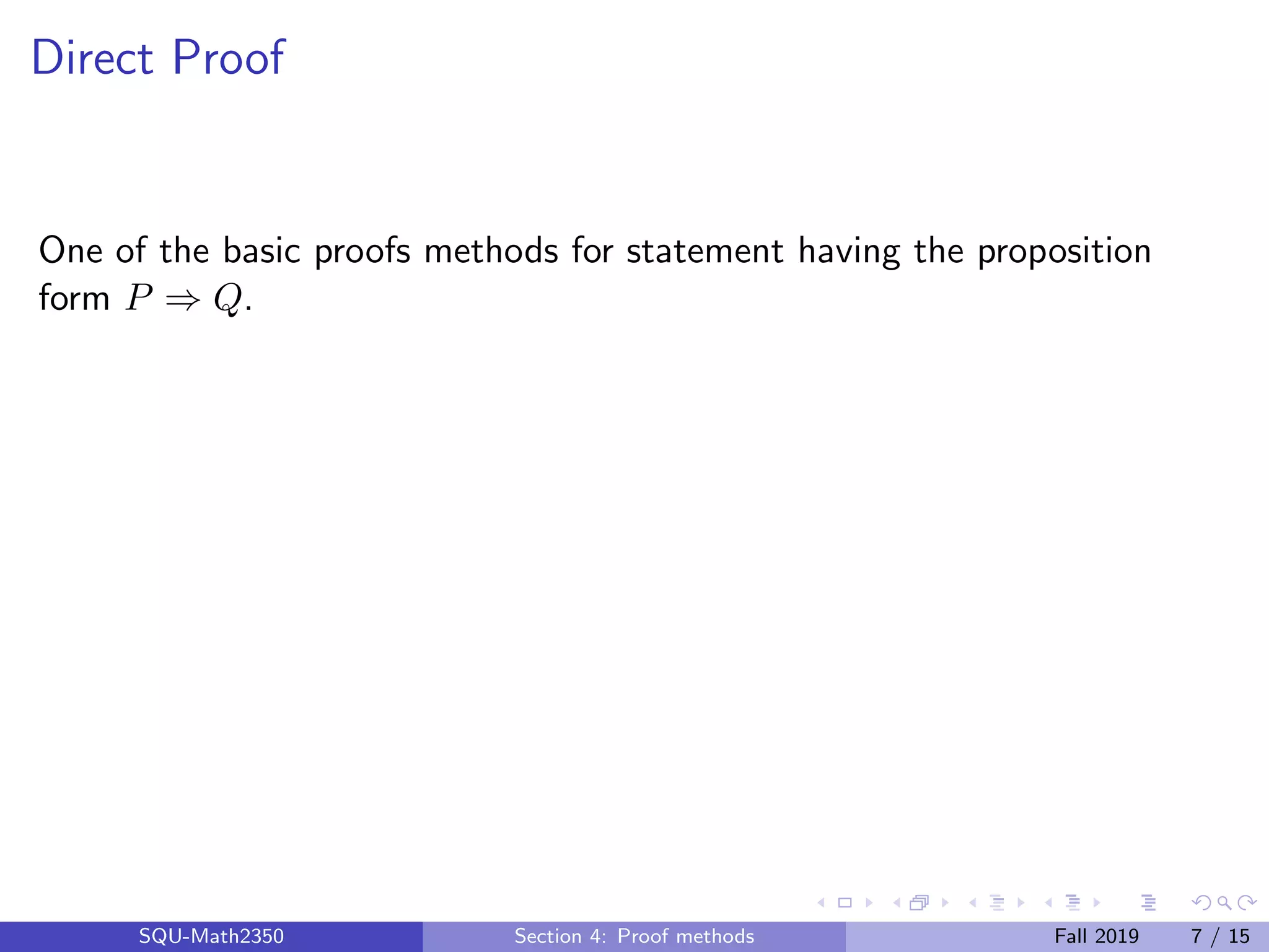 Proof methods- teachers | PPT