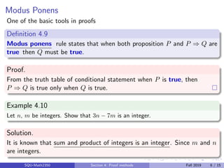 Proof methods- teachers | PDF