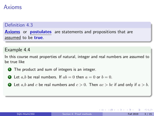 Proof methods- teachers | PPT