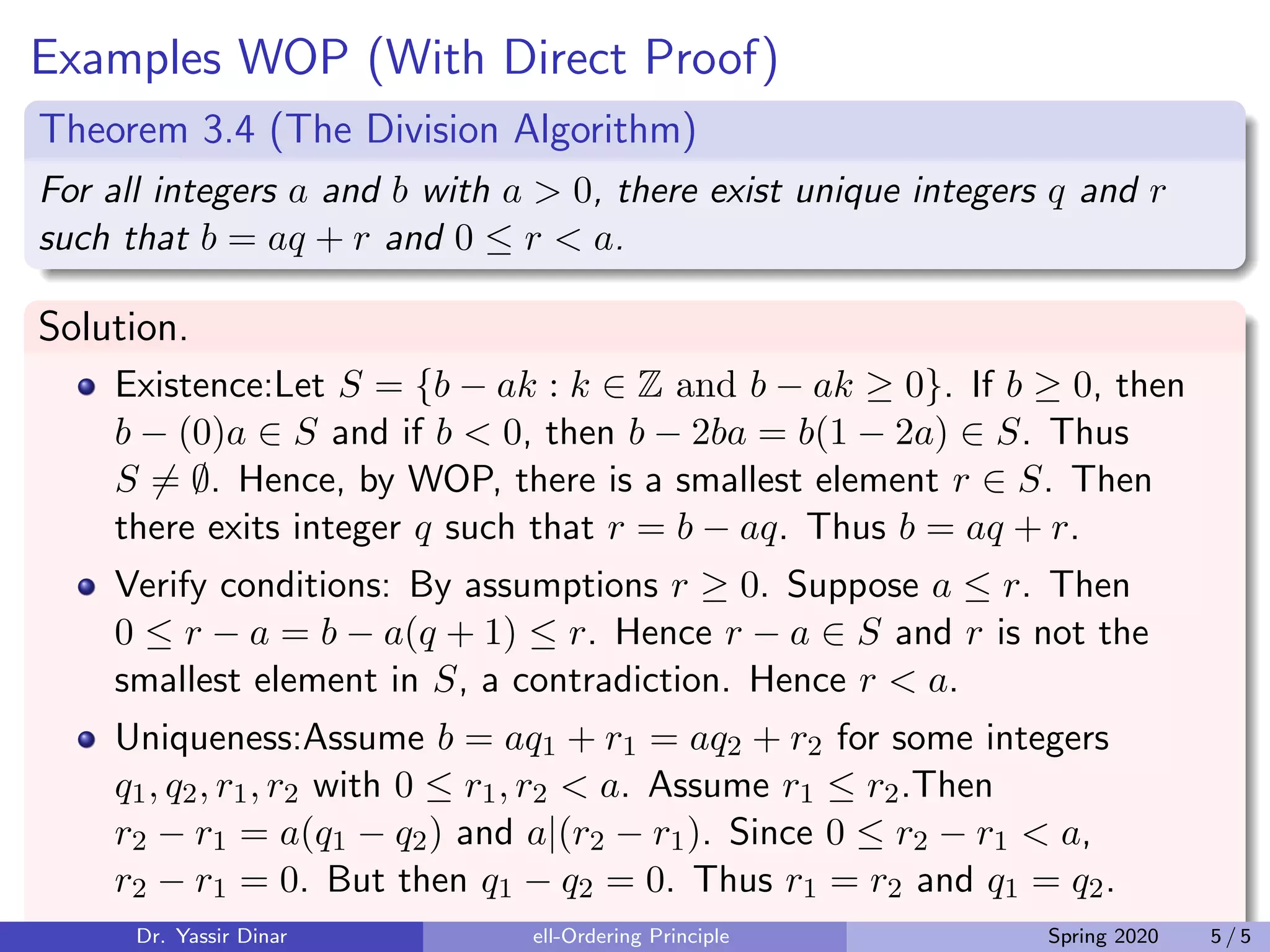 Well-Ordering Principle | PDF Well-Ordering Principle | PDF