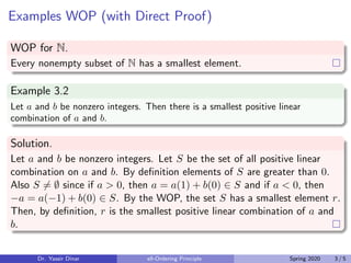 Well-Ordering Principle | PDF