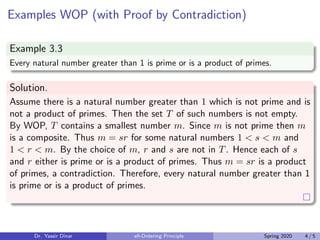 Well-Ordering Principle | PDF