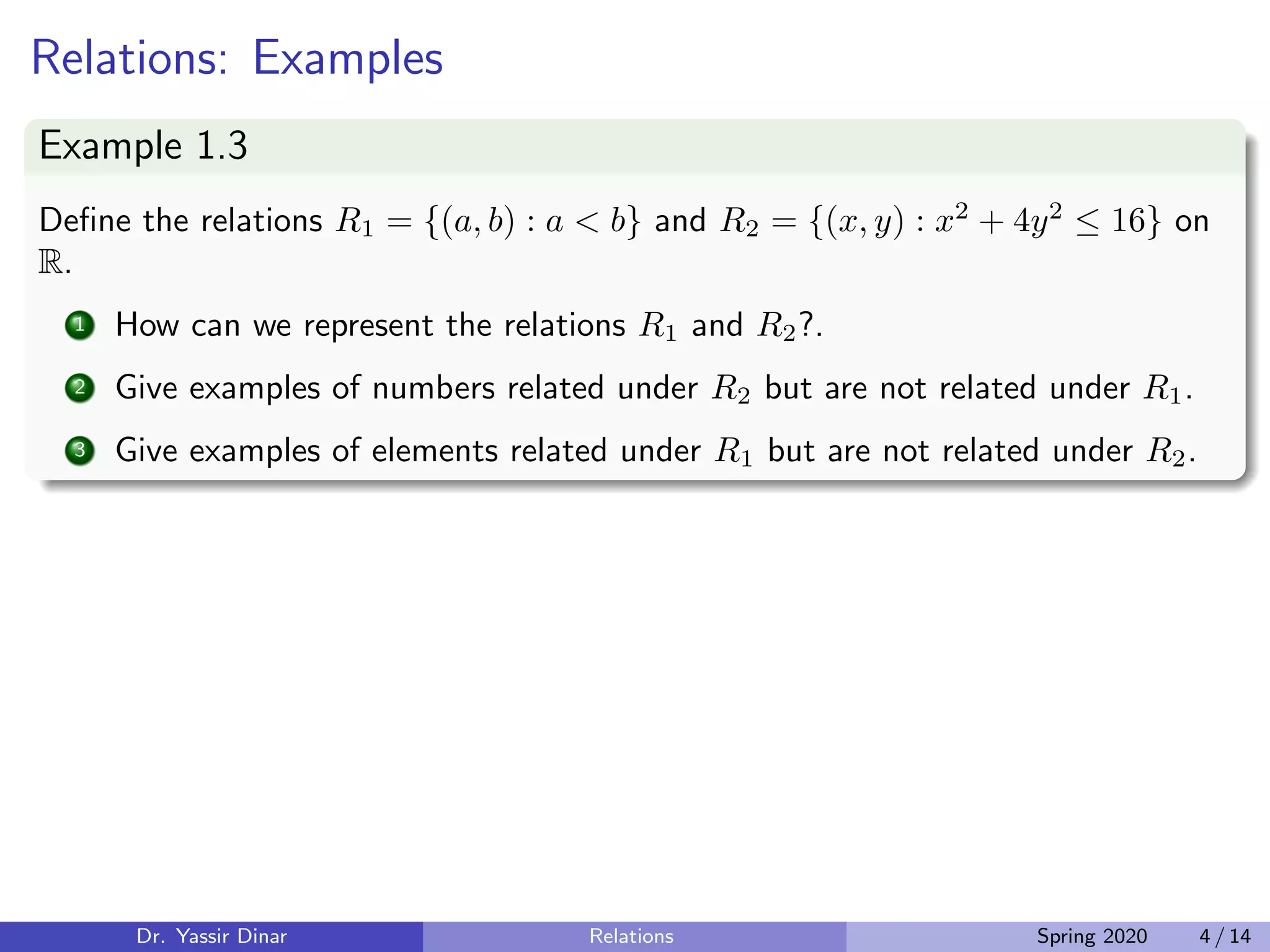 Relations between two sets | PDF