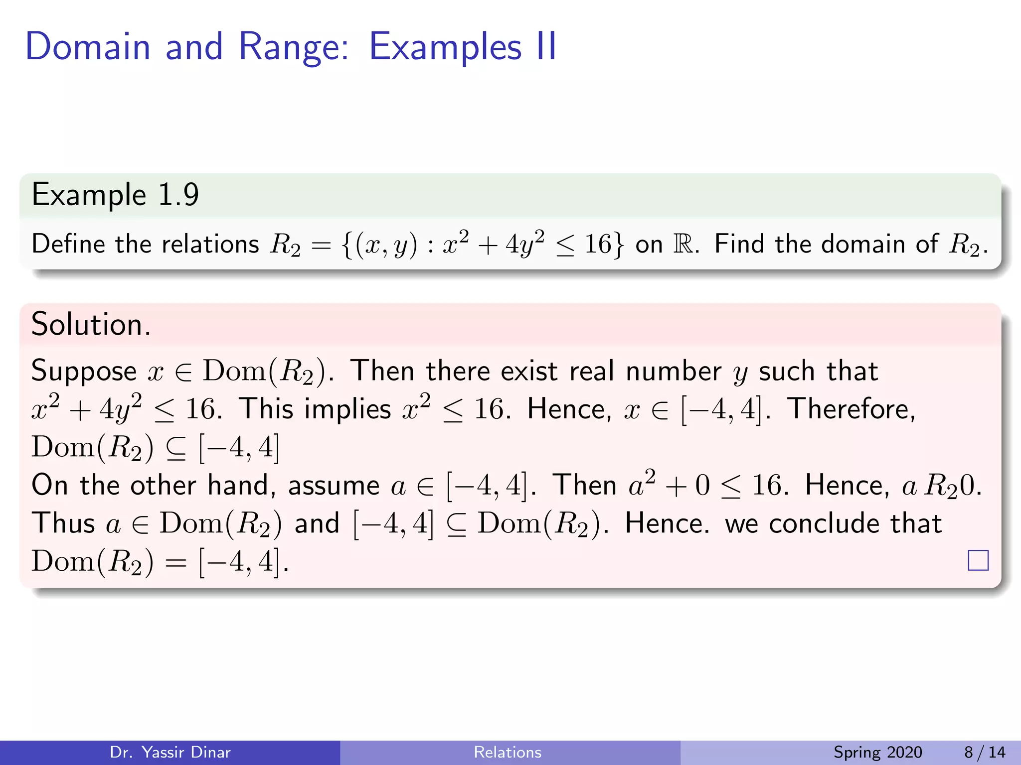 Relations between two sets | PDF