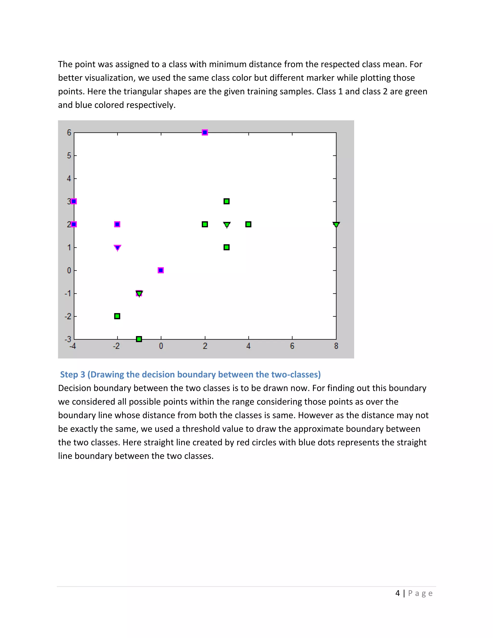 Pattern Recognition: Class mean classifier | PDF