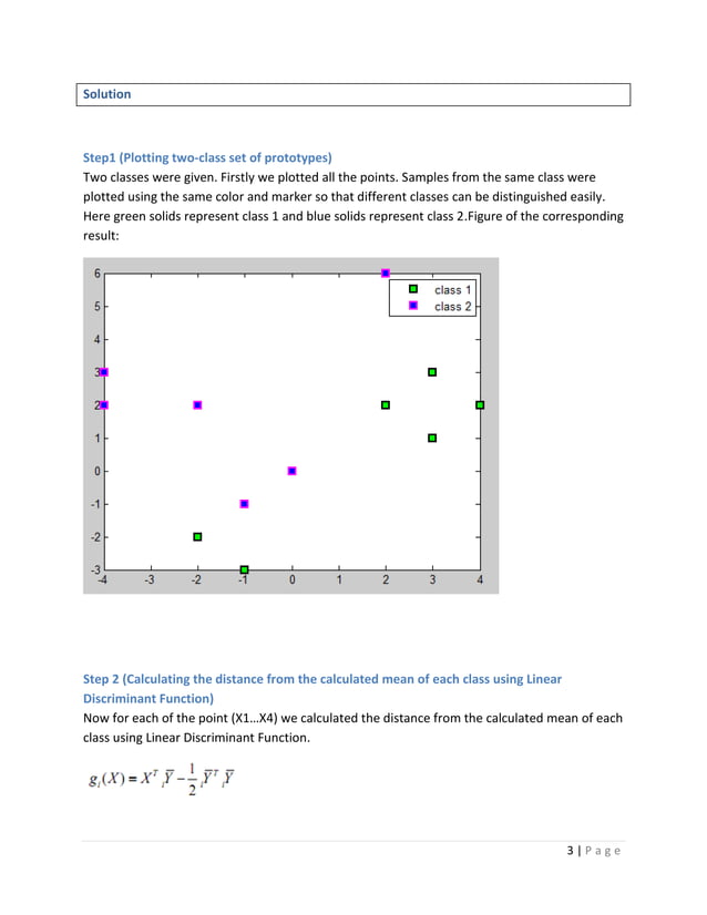 Pattern Recognition: Class mean classifier | PDF