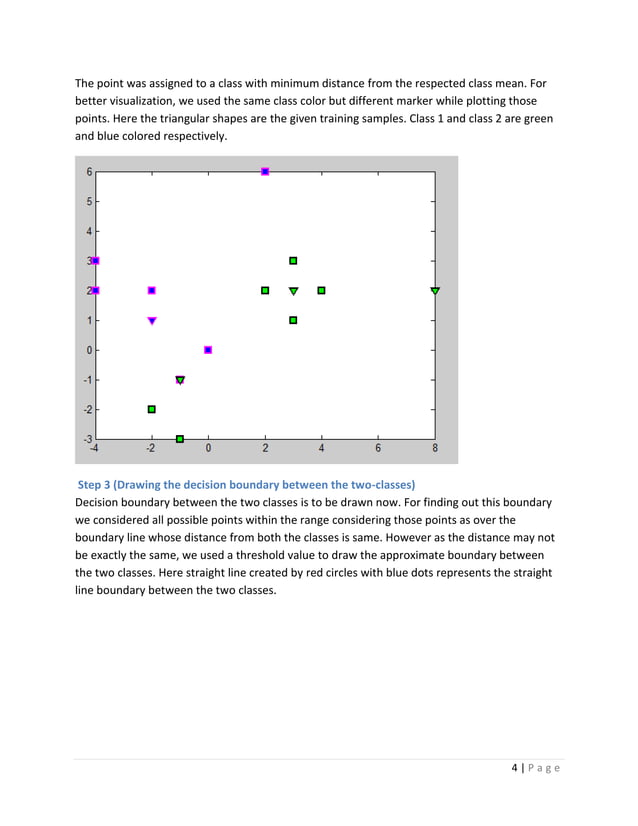 Pattern Recognition: Class mean classifier | PDF
