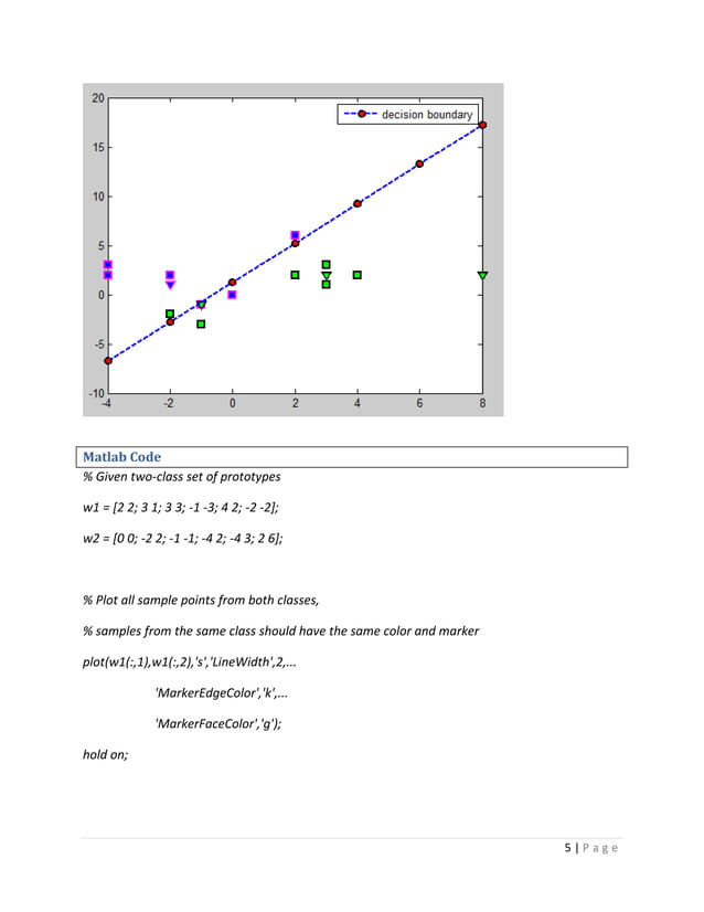 Pattern Recognition: Class mean classifier | PDF