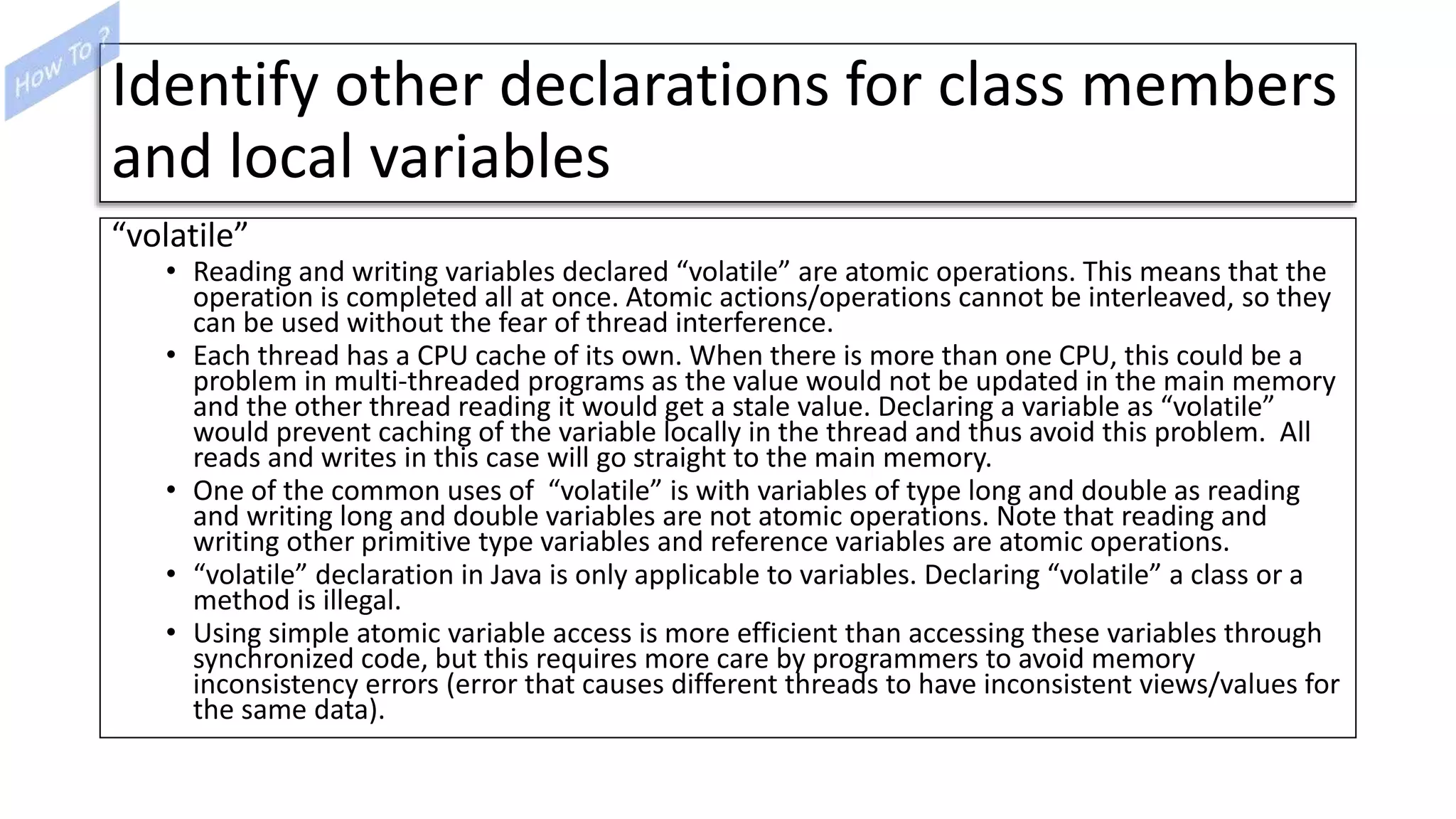 Class Members Access/Visibility Guide (Checklist) | PPTX | Programming Languages | Computing
