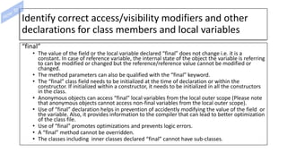 Class Members Access/Visibility Guide (Checklist) | PPTX | Programming ...