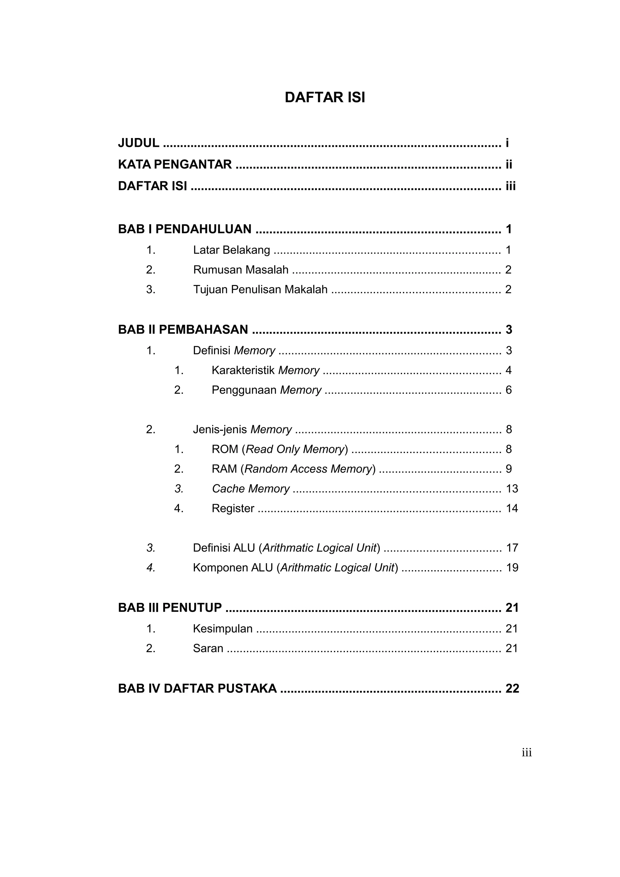 MAKALAH MEMORI - SISTEM DIGITAL | PDF