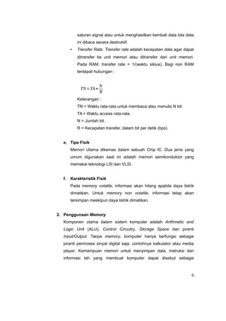 MAKALAH MEMORI - SISTEM DIGITAL | PDF