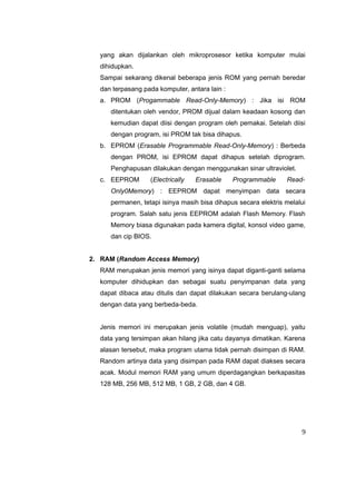 MAKALAH MEMORI - SISTEM DIGITAL | PDF