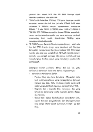 MAKALAH MEMORI - SISTEM DIGITAL | PDF