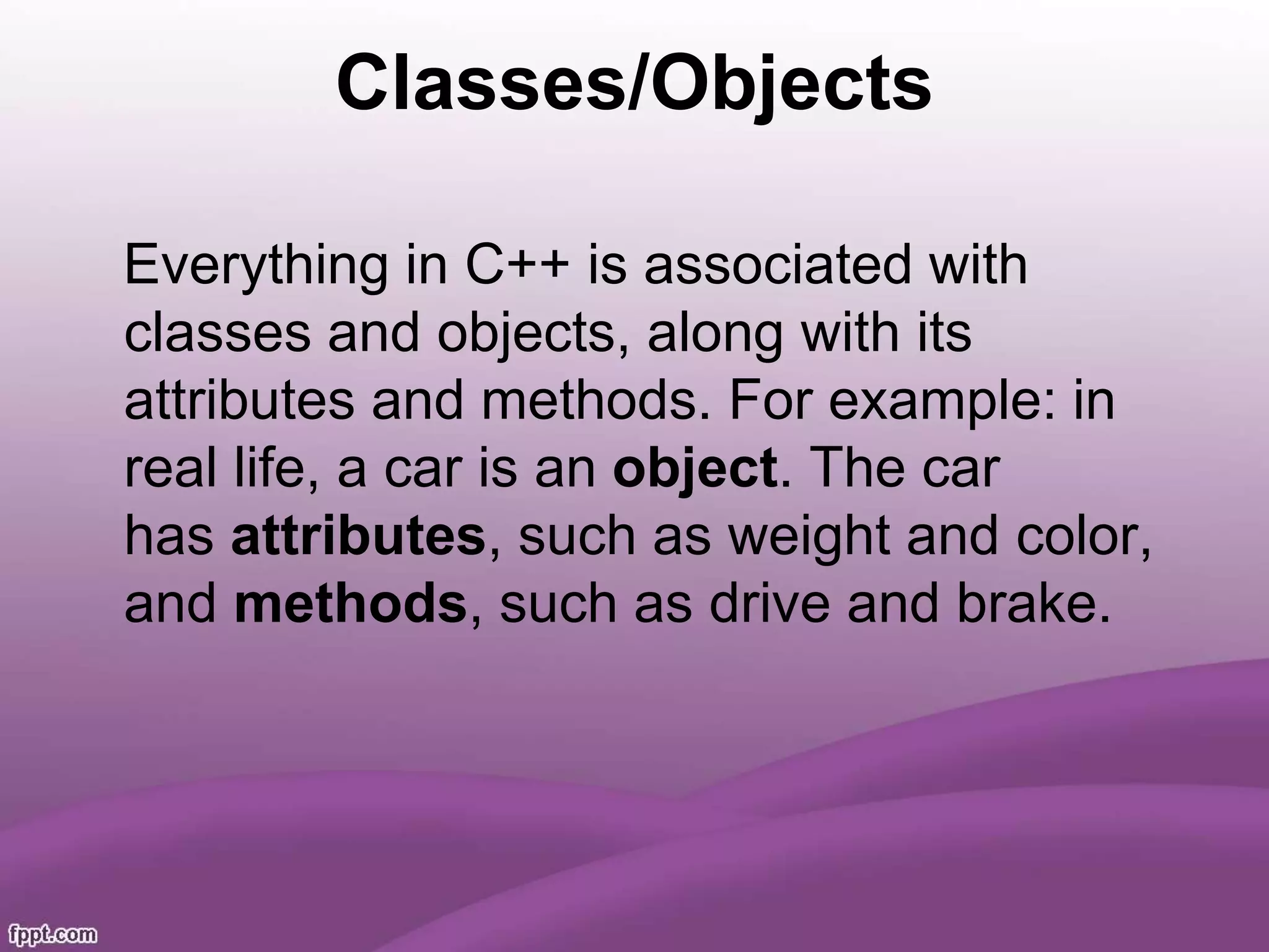 Creating Objects And Class Methods Ppt 6187